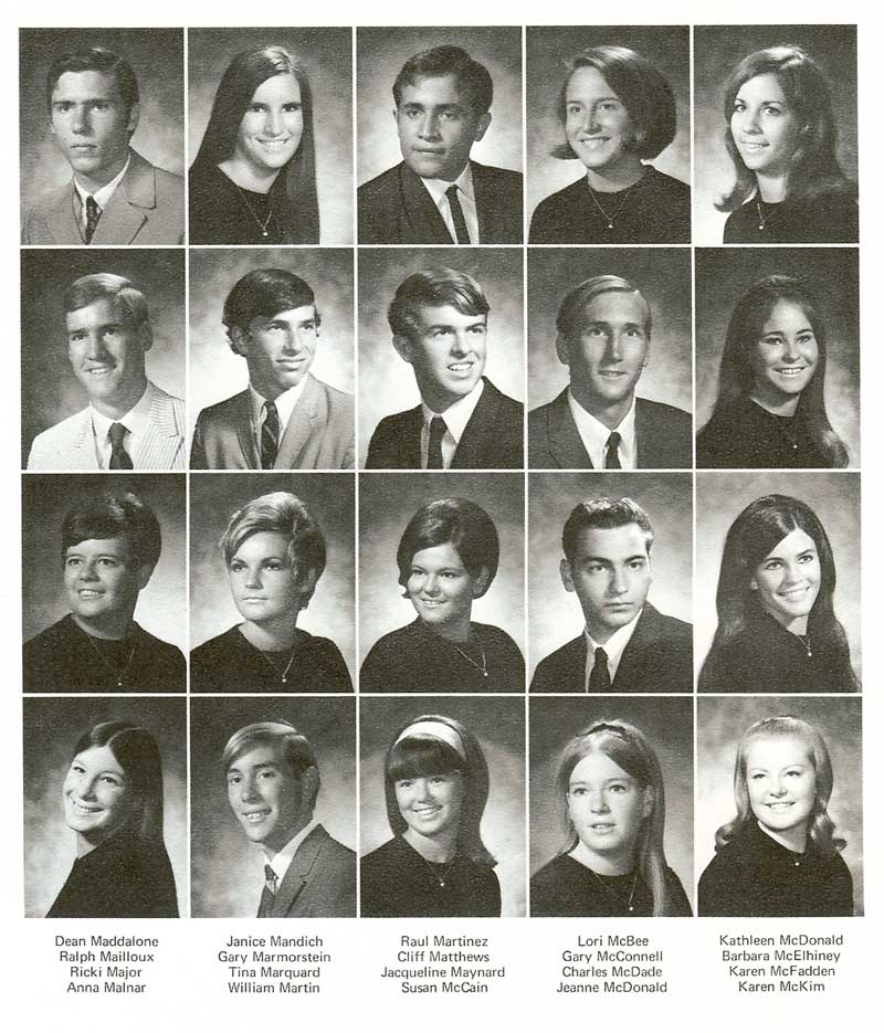 Torrance High Class of 1970 Senior Photos Maddalone - McKim