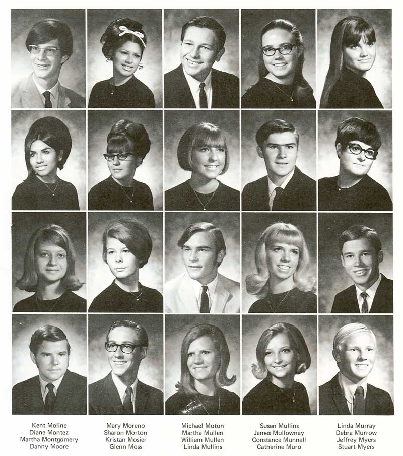 Torrance High Class of 1970 Senior Photos Moline - Meyers
