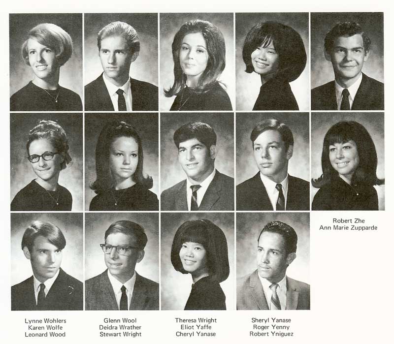 Torrance High Class of 1970 Senior Photos Wohlers - Zupparde