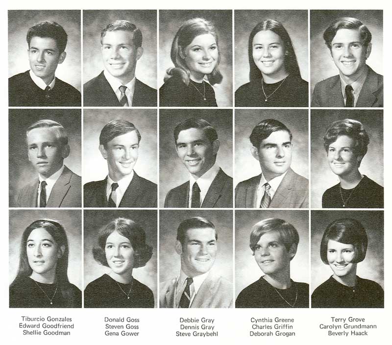 Torrance High Class of 1970 Senior Photos Gonzales - Haack